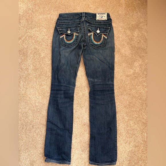 True Religion | Jeans | True Religion Dark Blue Straightcut Jeans With ...